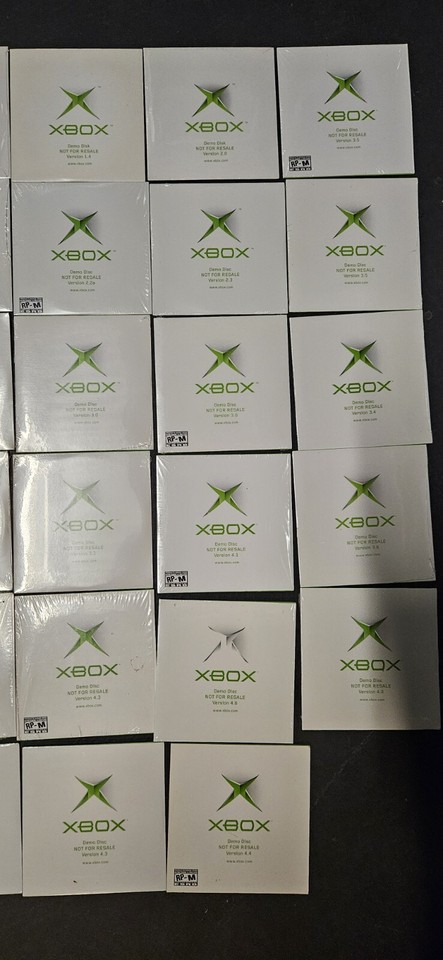 Original Microsoft XBOX Store Display Kiosk Demo Disc NFR Lot Of 28 | eBay