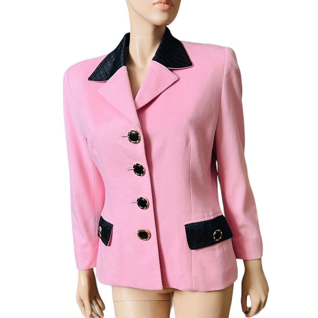 Fontana Couture Milano Vintage 80s Wool-Cashmere Blazer Made Fontana Couture Milano Vintage 80s Wool-Cashmere Blazer Made