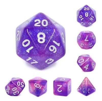 Galactic Dice Acrylic HD Dice Sets - Royal Aurora (Pink & Purple ...