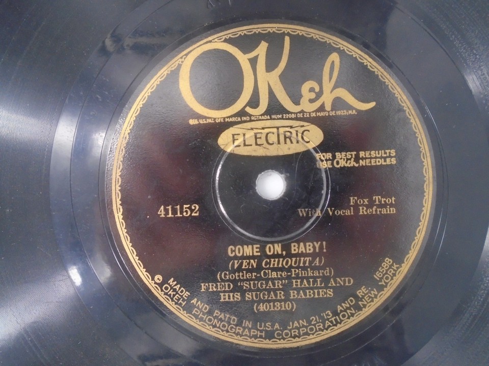 Fred Sugar Hall Come on Baby I'm wild about horns on automobiles OKeh ...