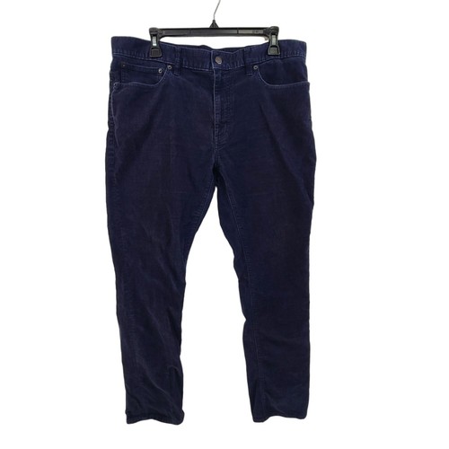 J. Crew Factory Men's Slim Casual Cordaroy Pants Dark Blue Size 35x32 ...