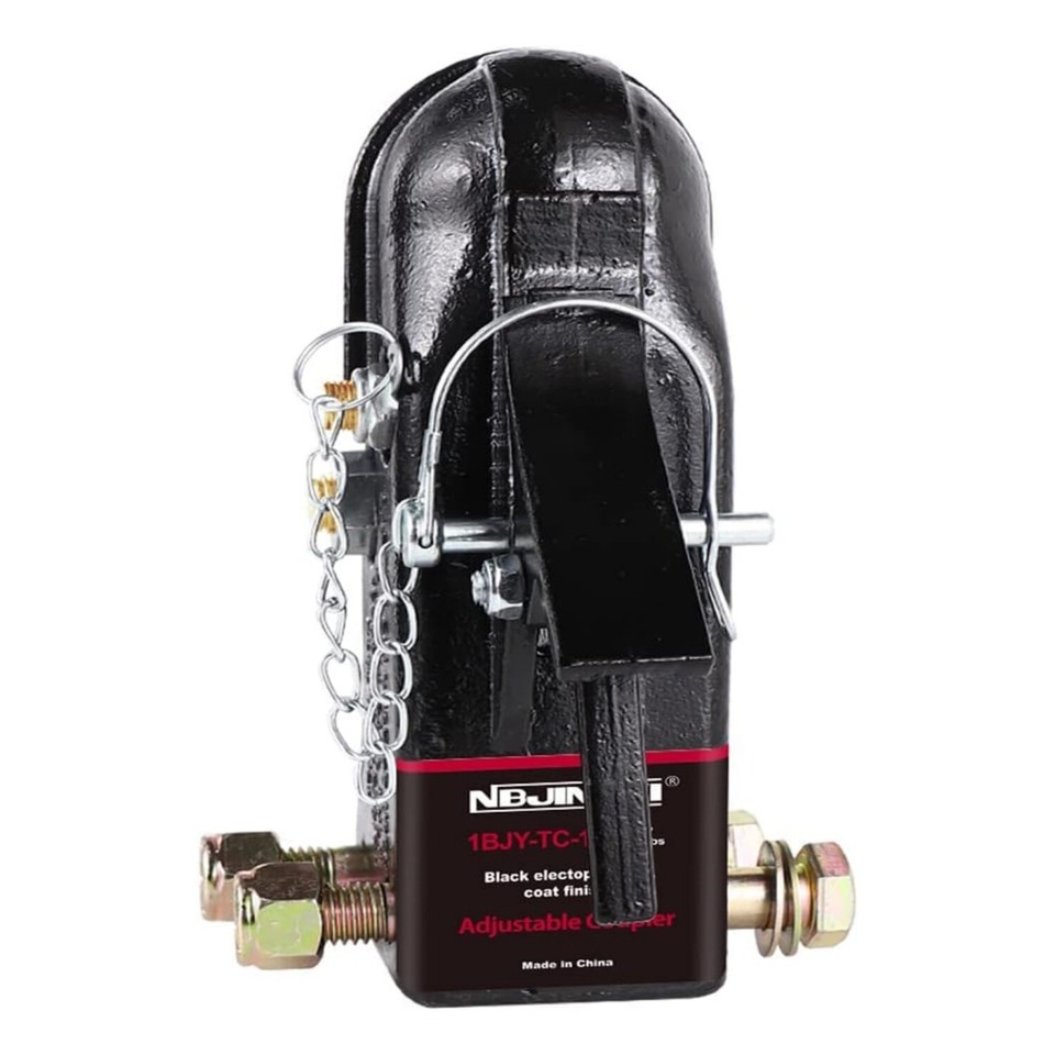 15000LBS 2-5/16" Capacity Adjustable Trailer Coupler Channel-Mount ...