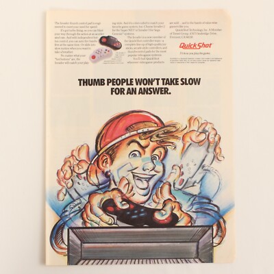Vintage QuickShot GamePad Controller Print Ad Advertisement 1993 | eBay ...