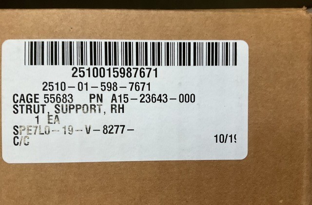 M1062, M916A2 & M916A1 TRUCK RH SUPPORT STRUT A15-23643-000 2510-01-598 ...