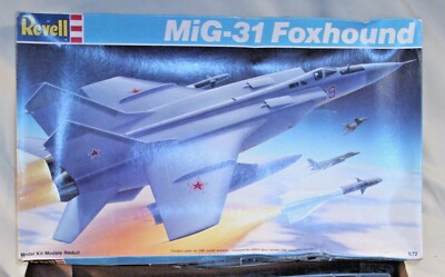 REVELL RUSSIAN MIG-31 FOXHOUND JET AIRPLANE MODEL KIT 1/72 BOXED | eBay ...