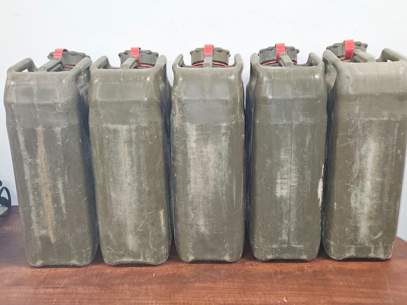 Lot Of 5 USED Scepter Olive Drab Military Fuel Can (MFC) 5 Gallon / 20 ...