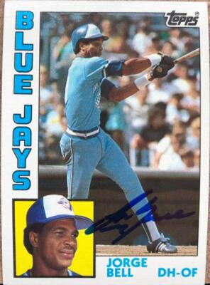 George Bell Autographed 1984 Topps #278 | eBay
