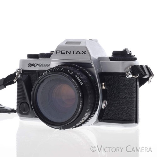 Pentax Super Program Chrome 35mm Film Camera w/ 50mm f2 Lens [EXC] | eBay