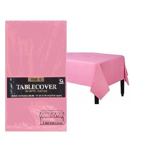 Solid Color Rectangle Plastic Table Cover Birthday Wedding Party ~ U ...