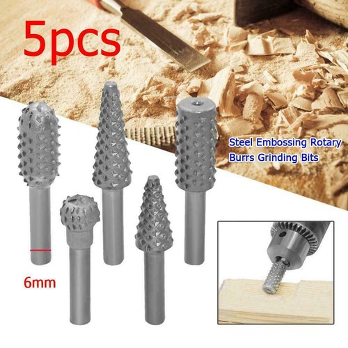 Shank Rotary Rasp Carbide Wood Carving Rasp Power Drill Grinder File ...