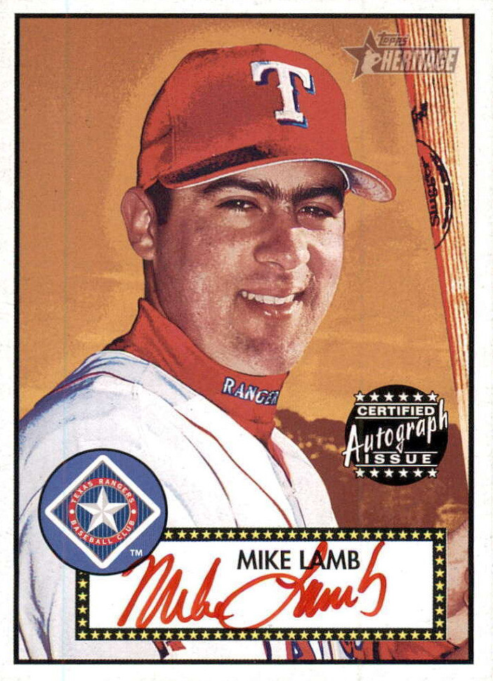 2001 Topps Heritage - Autographs Red Ink #THA-ML Mike Lamb /52 (AU) for ...