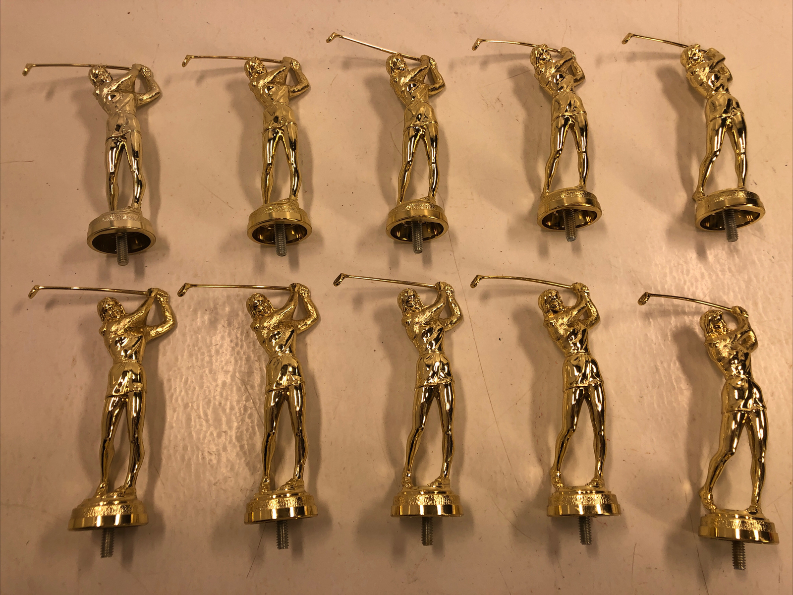 NOS Lot Of 10 Woman's Golf Trophy Topper-New 5” Tromar - Crafts- Finial ...