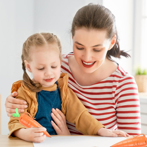 Kids Carrot Recorder Pen Toy Also as Cute Ballpoint Pen Writing Voice ...