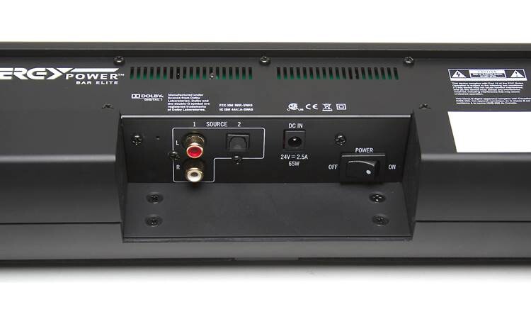 Energy Power Bar Elite Soundbar with Wireless Subwoofer (Black Satin ...