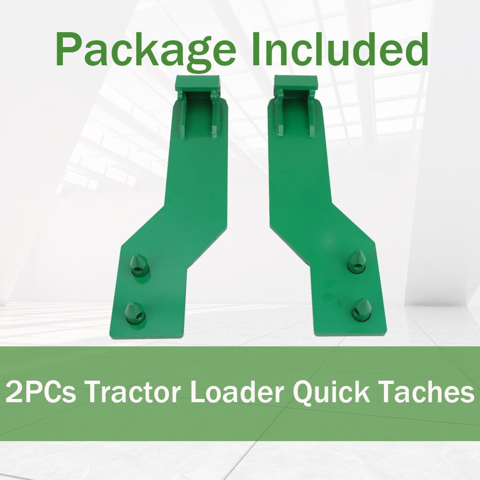 John Deere Steel Tractor Loader Quick Tach Weld On Mounting Brackets | eBay