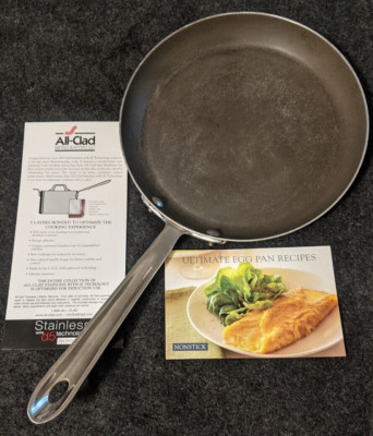 All-Clad "Ultimate Egg Pan" D5 Stainless Steel Nonstick Omelette 9-inch ...
