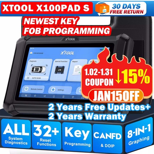 XTOOL X100PADS Full System OBD2 Diagnostics Scanner Tool CAN FD/DOIP WIFI EPB | eBay
