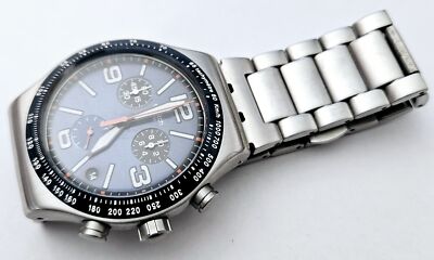 Swatch Irony Chrono 2019 - YVS454 - Blue Grid - Leggermente usato - | eBay