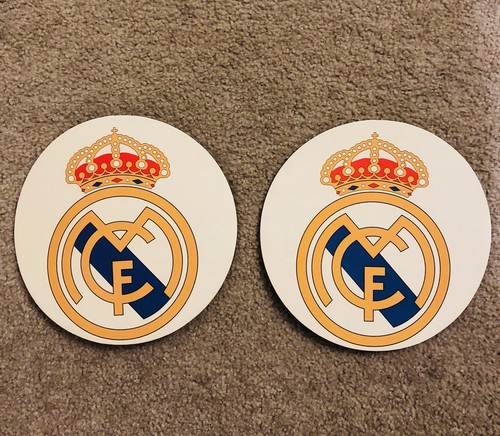 REAL MADRID FC Mouse Pads (DIA. 20cm ) Brand New 2 Pieces Great Gift ...