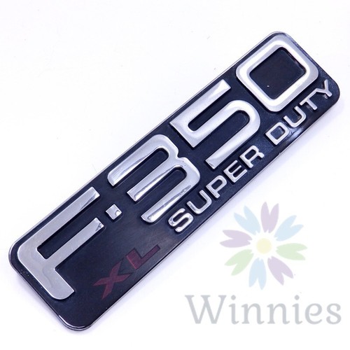 99-04 Ford F-350 XL Super Duty Fender Emblem Decal OEM Nameplate Badge ...