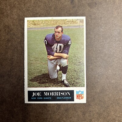 1965 Philadelphia Football Joe Morrison New York Giants Card #120 | eBay