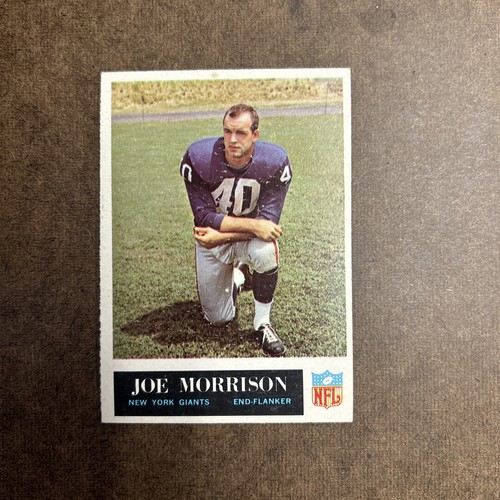 1965 Philadelphia Football Joe Morrison New York Giants Card #120 | eBay