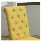 New Upholstered Parsons Dining Chairs Set of 2 Yellow Kitchen Bar Seats ...