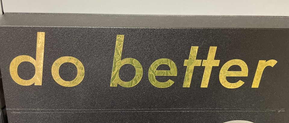 Gold “do better” Sticker 2”x8.5” Two Pack | eBay