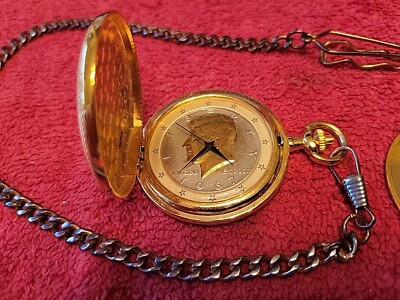 KENNEDY HALF DOLLAR POCKET WATCH QUINTEL QUARTZ | eBay