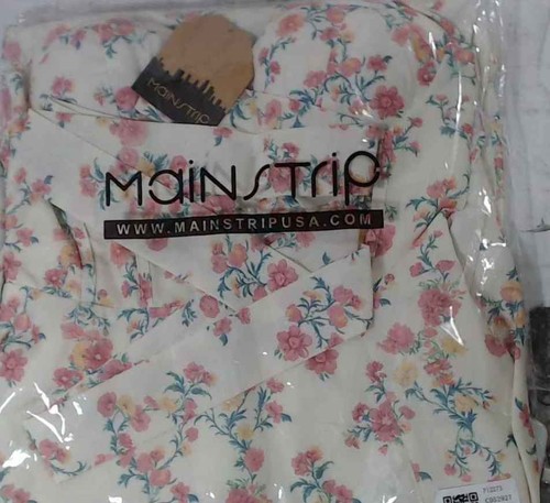 NEW Main Strip Women's Flutter Multicolor Floral Printed Midi Dress sz ...