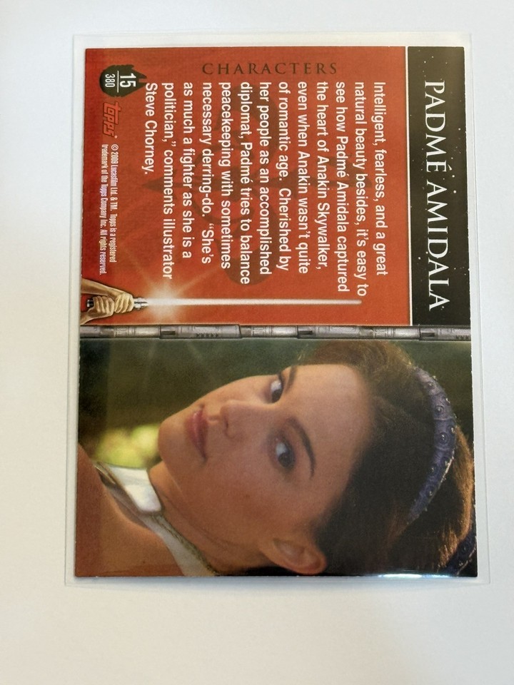 2009 TOPPS STAR WARS GALAXY SERIES 4 RC DEBUT CARD PADME AMIDALA 15 380 ...