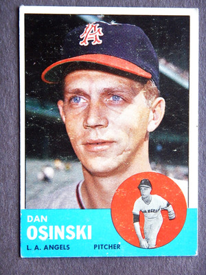Dan Osinski #114 Topps 1963 Baseball Card (Los Angeles Angels)* | eBay