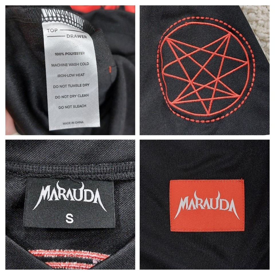 Marauda Tour Baseball Jersey Shirt Small, EDM Dubstep Festival Merch ...