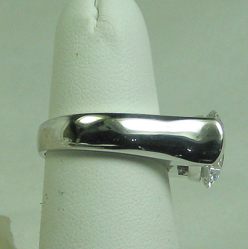 HSN Genuine HSN Absolute Round Solitaire 925 Sterling Silver Ring SZ 5 ...