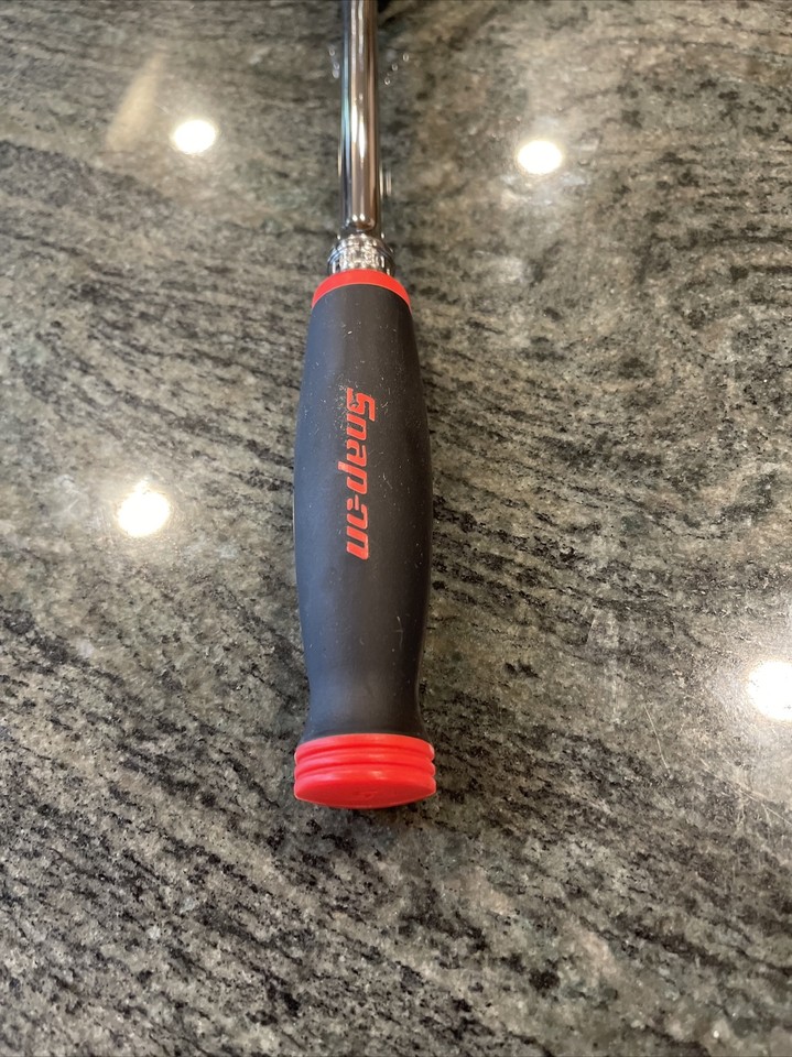 Snap-on fhl80 3/8" drive dual 80 long soft grip ratchet red | eBay