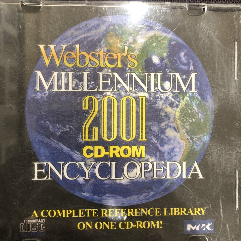 Multimedia 2000 Webster's Millennium 2001 CD-ROM Encyclopedia | eBay