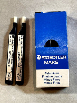QTY 144 STAEDTLER MARS DYNAGRAPH (MICRO) MINES FINE LEAD, 0.9mm N4=5H ...