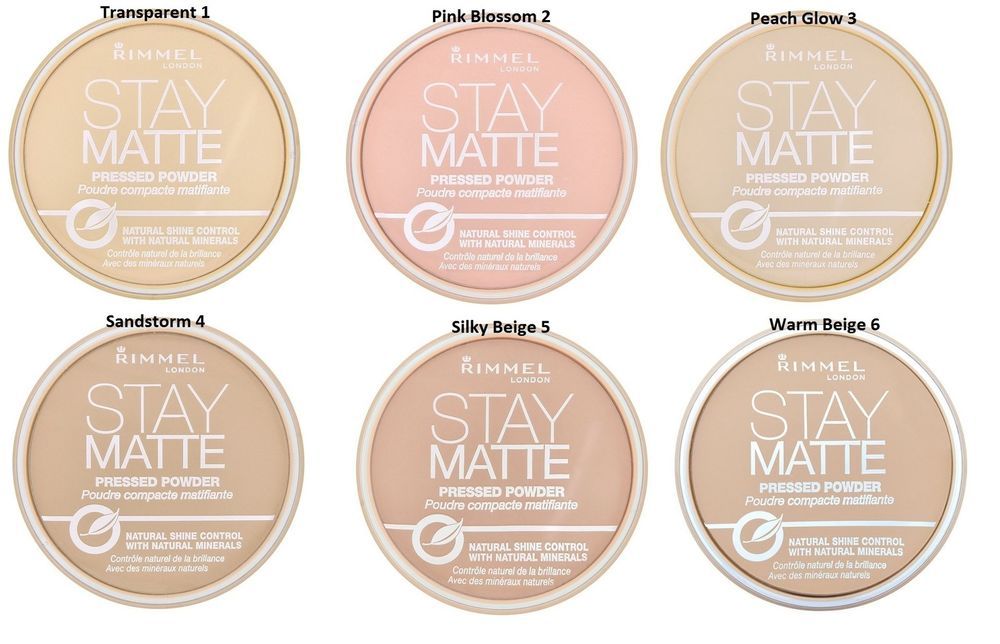 Rimmel Stay Matte Powder Swatches