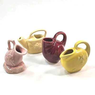 Miniature Ceramic Pitchers Made in USA Set Of 4 (READ) | eBay
