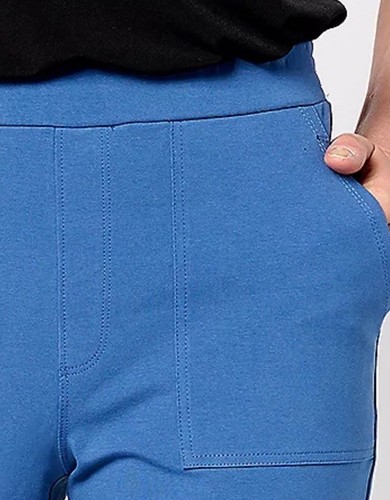 Susan Graver Weekend Regular Premium Stretch Pull-On Crop Pant Slate ...