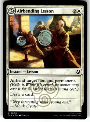 MTG Avatar: The Last Airbender Card #8 Airbending Lesson | eBay