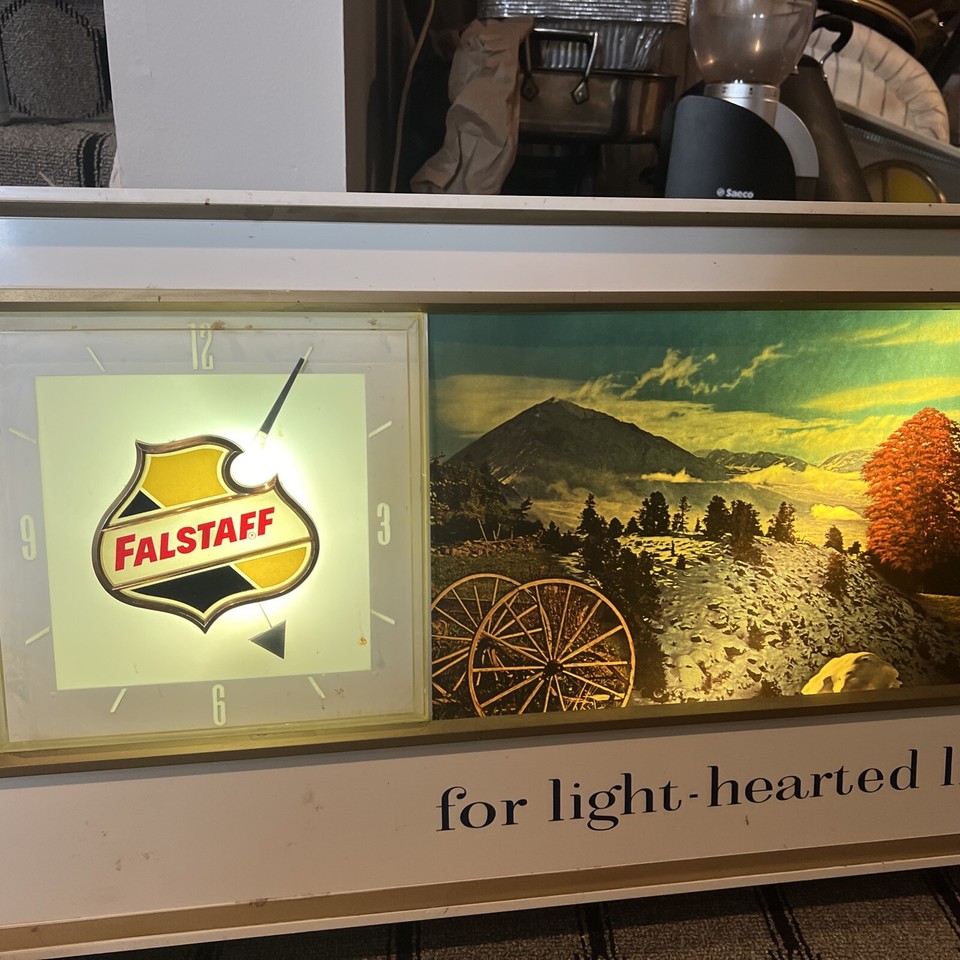 Falstaff Motion Beer Sign Lighted | eBay