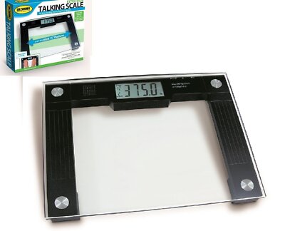 Talking Bathroom Weight Scale Extra Wide Bath Tempered Glass Accurate ...