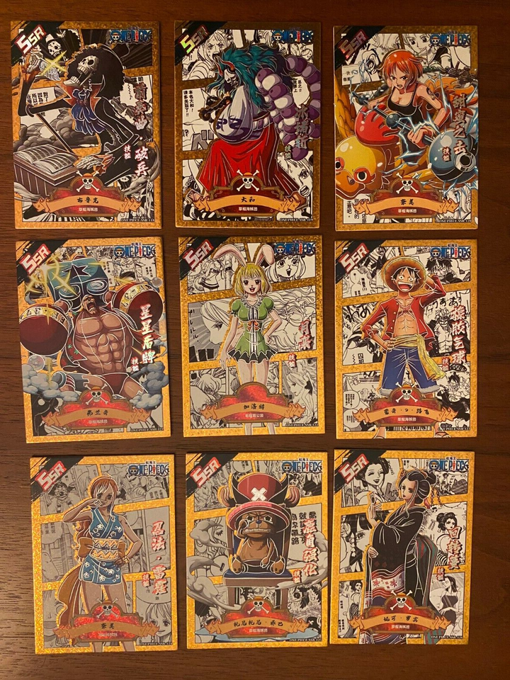 One Piece Anime Collectable SSR UR CP 81 Trading Card Complete Set ...