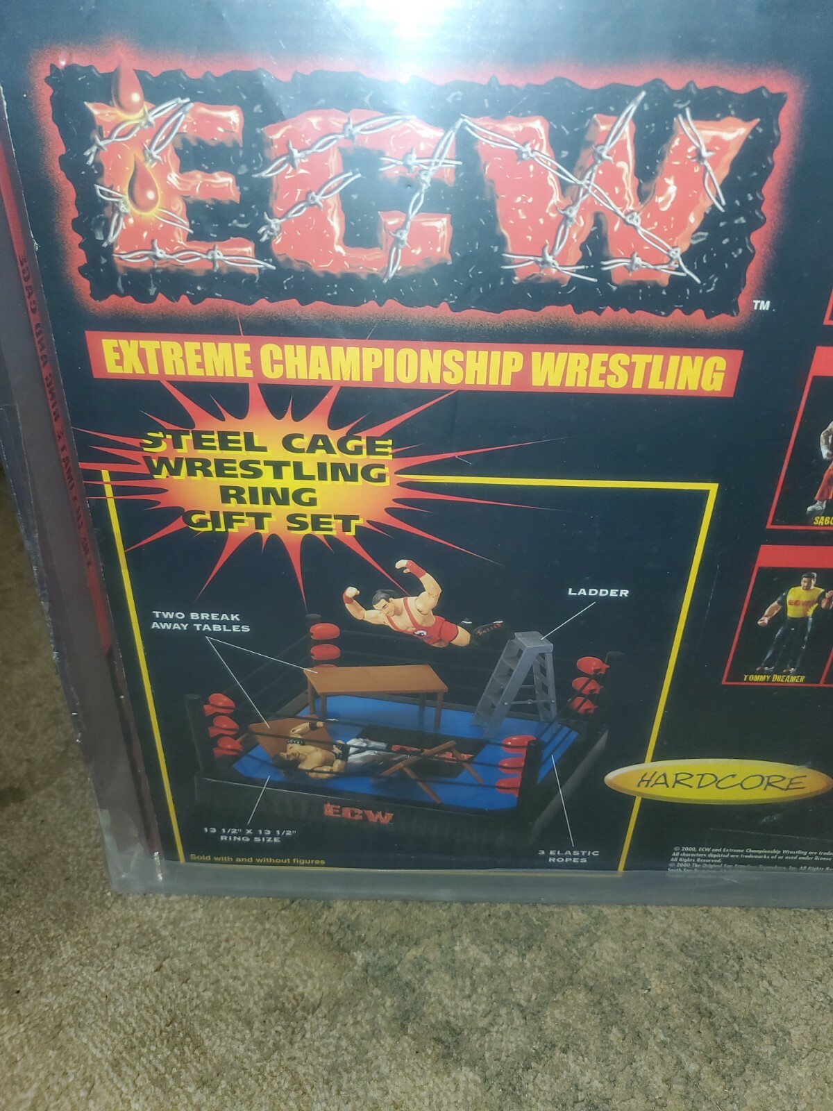ECW OSFTM HARDCORE WRESTLING RING TRU EXCLUSIVE AFA GRADE 80 RVD SABU ...