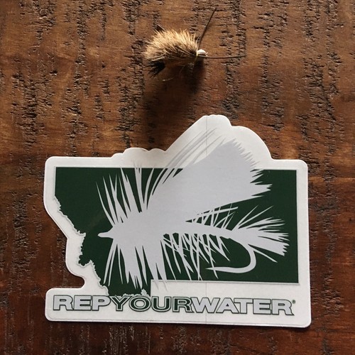 RepYourWater Montana dry fly sticker | eBay