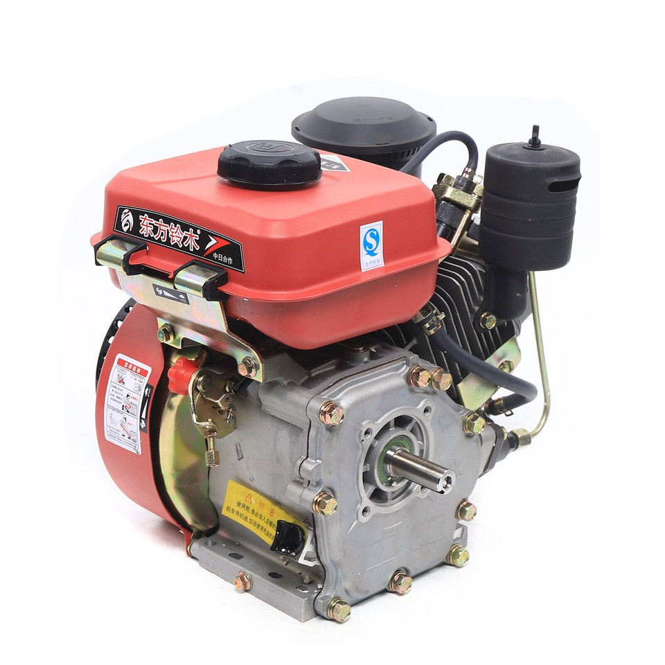 3HP 4-Stroke Diesel Engine Motor 196cc Single Cylinder AirCooled Small ...
