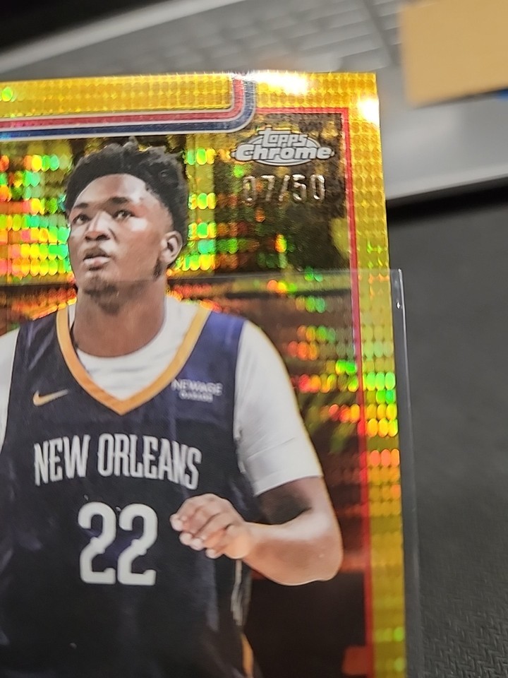 2025-26 Topps Chrome Basketball Derik Queen #263 Gold Pulsar #07/50 RC ...
