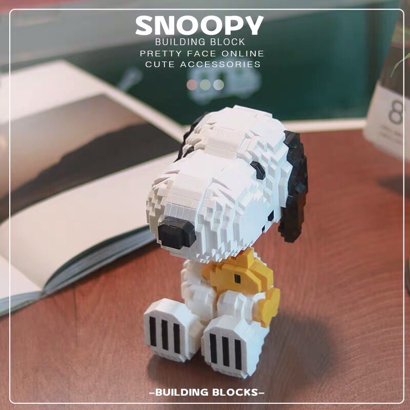 Peanuts Snoopy Magic Blocks， 1605 Pcs Mini Building Blocks Challenging ...