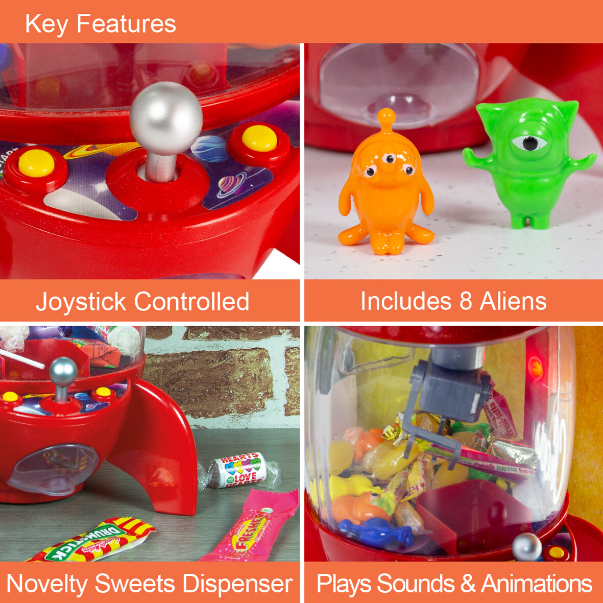 Global Gizmos Retro Arcade Style Games / Candy Grabbers & Coin Pusher ...